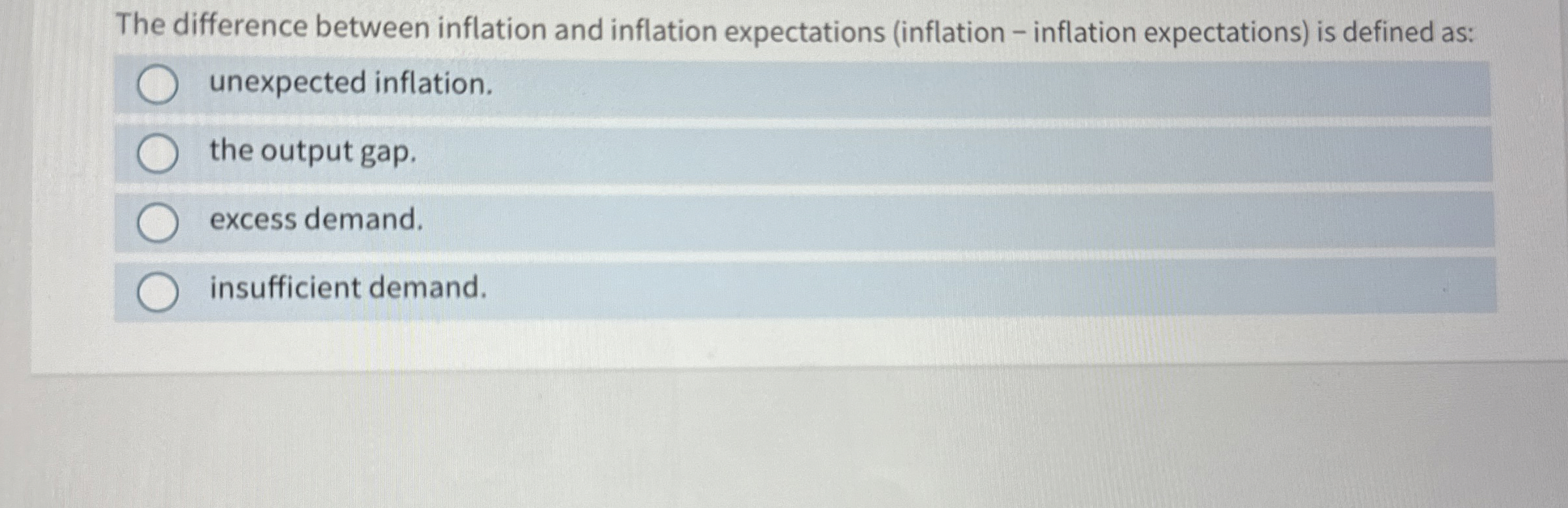 Solved The difference between inflation and inflation | Chegg.com