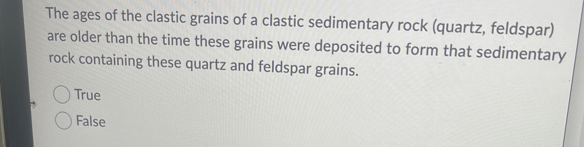 Solved The ages of the clastic grains of a clastic | Chegg.com