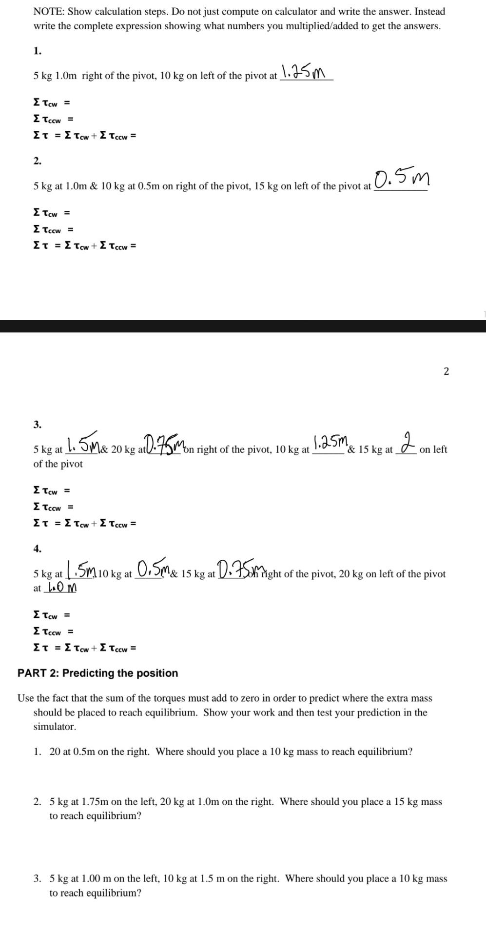 Solved NOTE: Show calculation steps. Do not just compute on | Chegg.com
