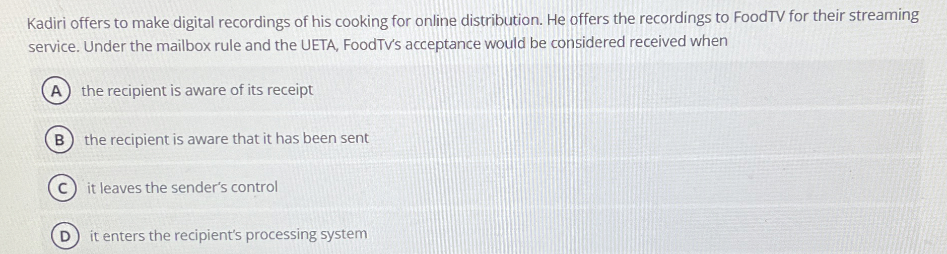 Solved Kadiri offers to make digital recordings of his | Chegg.com