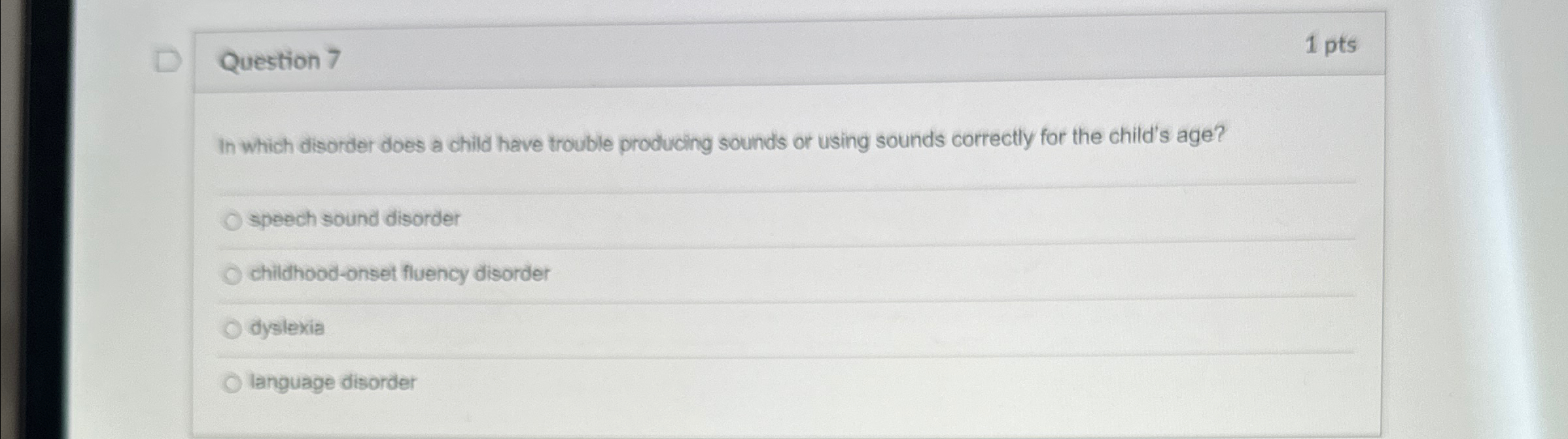 Solved Question 71 ﻿ptsIn which disorder does a child have | Chegg.com