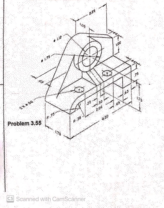 Solved please use graph paper to draw not solidwork! the | Chegg.com