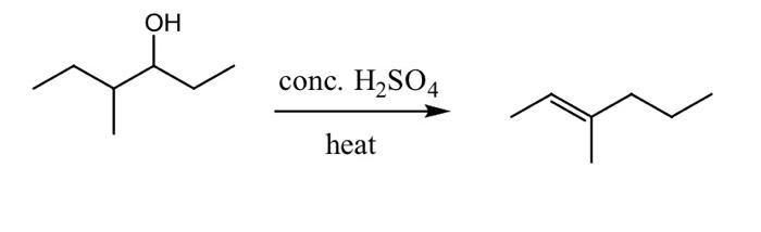 Solved ОН conc. H2SO4 heat | Chegg.com