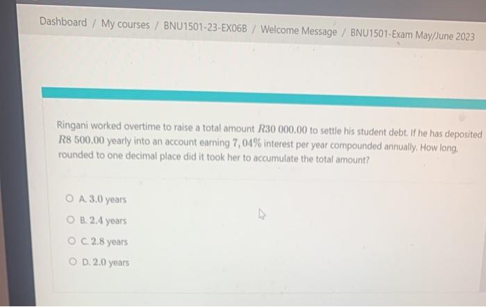 Solved Ringani worked overtime to raise a total amount | Chegg.com