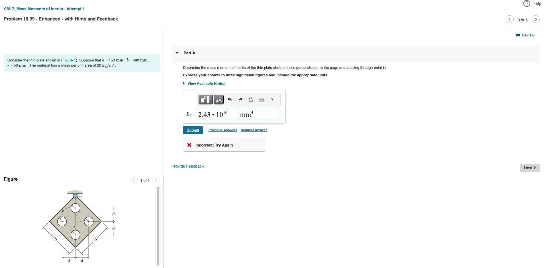 Solved Problem 10.99 - ﻿Enhanced - ﻿with Hints and | Chegg.com