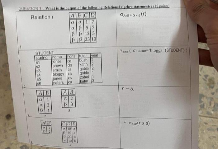 Solved QUESTION 3. What is the output of the following | Chegg.com
