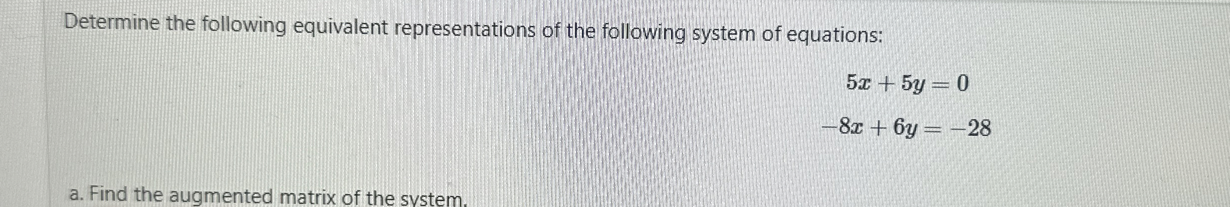 Solved Determine the following equivalent representations of | Chegg.com