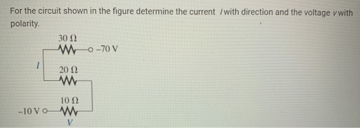 Solved For the circuit shown in the figure determine the | Chegg.com