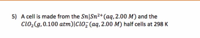 Solved i am confuses how to calculate Ecell where | Chegg.com