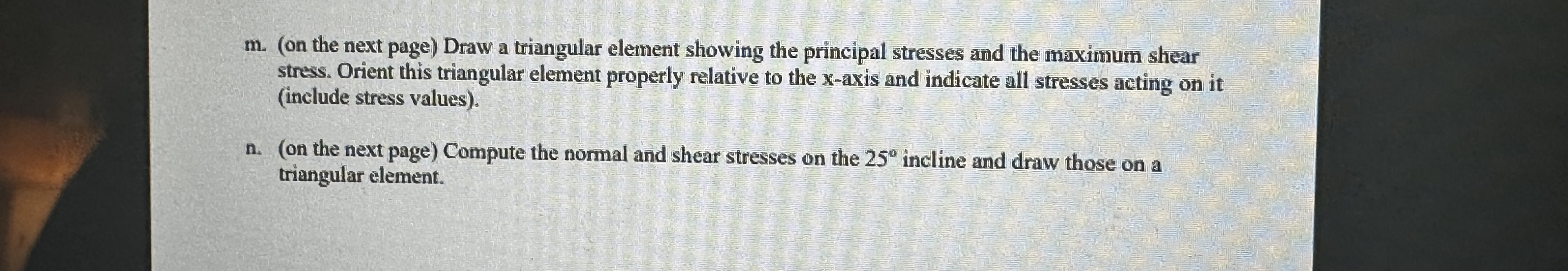 m. (on the next page) ﻿Draw a triangular element | Chegg.com
