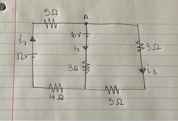 Solved A. Write Kirchhoffs loop rule for the left loop, | Chegg.com