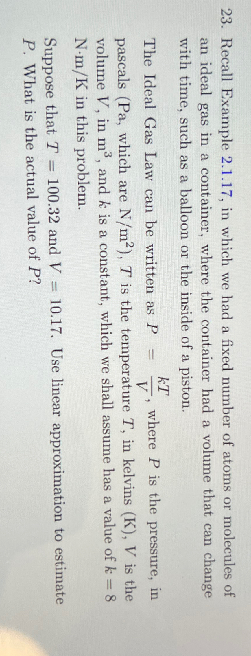 Solved Recall Example 2.1.17, ﻿in which we had a fixed | Chegg.com