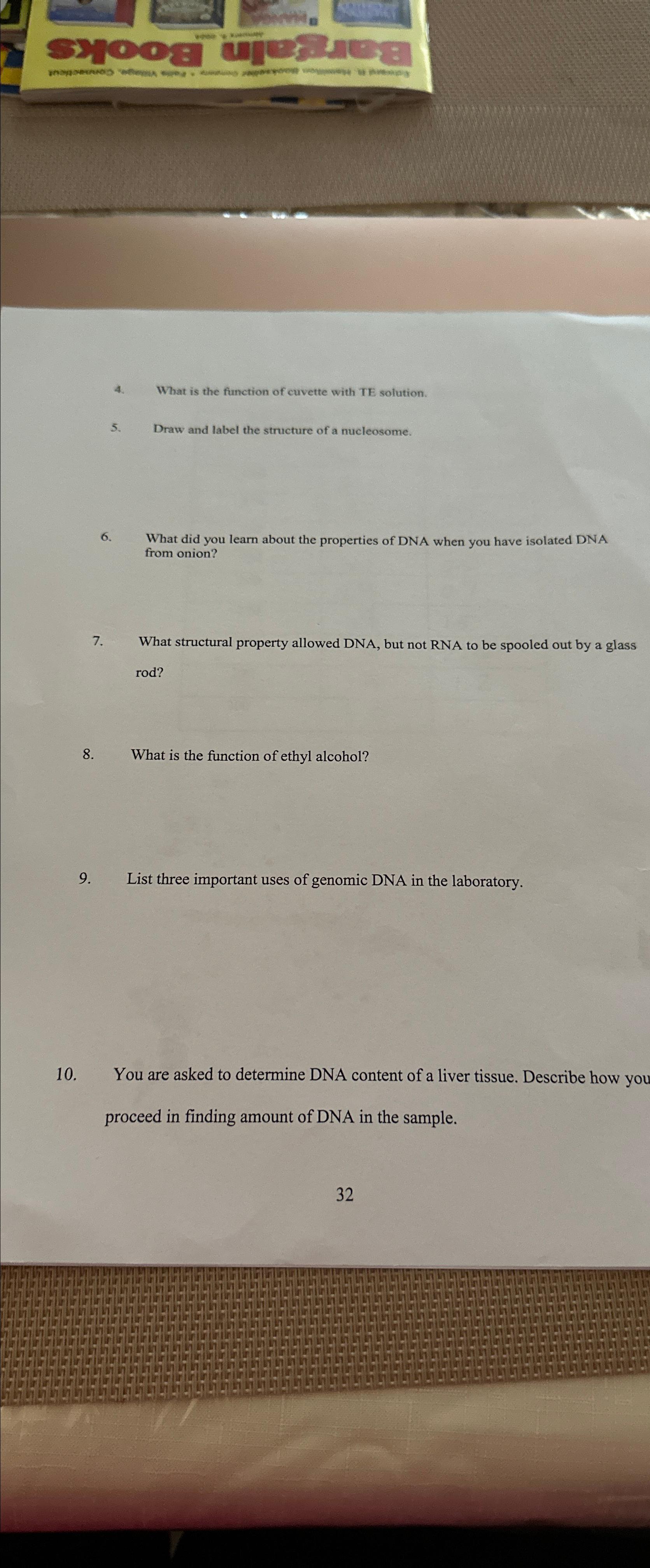 Solved What is the function of curvette with TE | Chegg.com