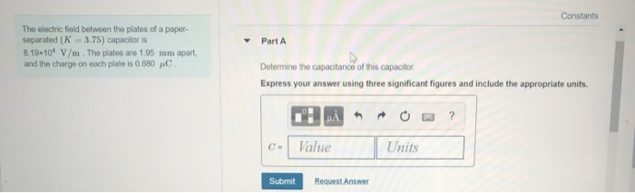 Solved Part B. Determine the area of each plate. Express | Chegg.com