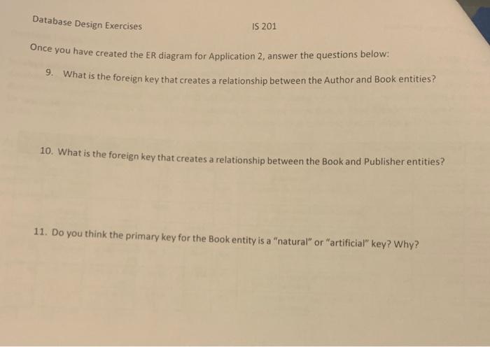 Solved Now we will try creating some ER diagrams of our own. | Chegg.com