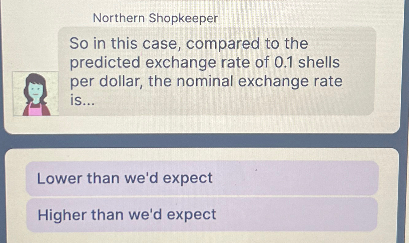 Solved Northern ShopkeeperSo in this case, compared to the | Chegg.com