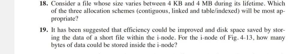 Solved Consider a file whose size varies between 4KB ﻿and | Chegg.com