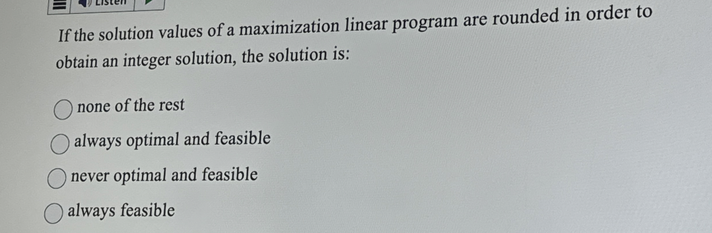 Solved If the solution values of a maximization linear | Chegg.com