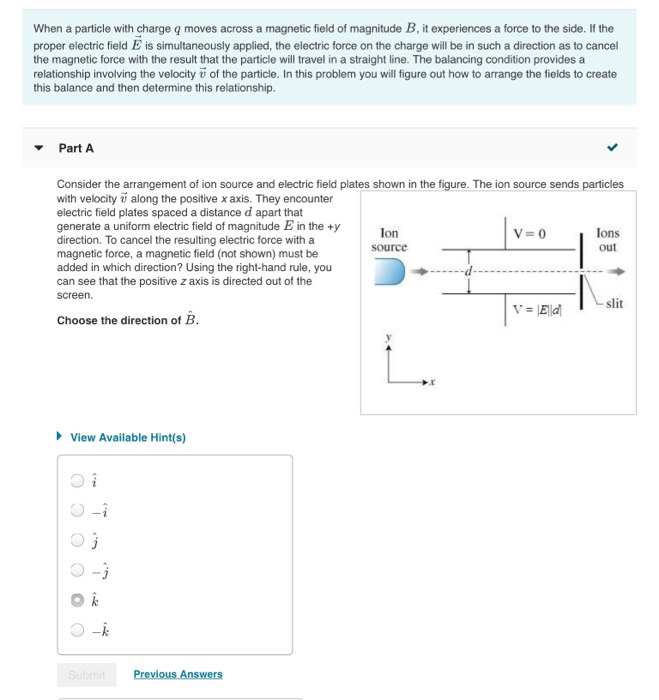 Solved: When A Particle With Charge Q Moves Across A Magne... | Chegg.com