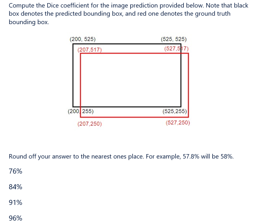 Solved Compute the Dice coefficient for the image prediction | Chegg.com