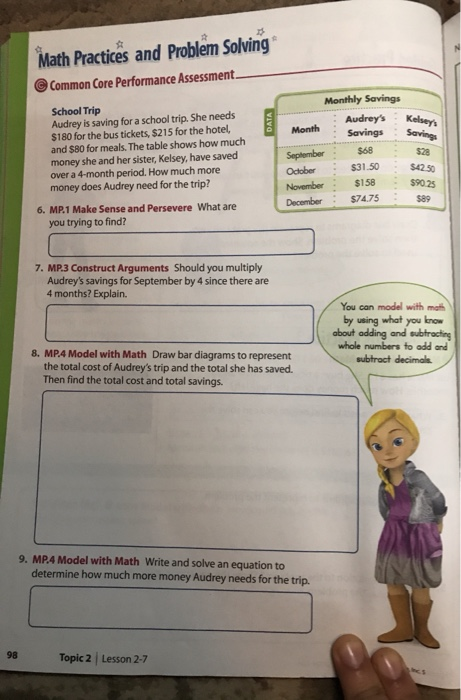Solved Math Practices and Problem Solving Common Core | Chegg.com