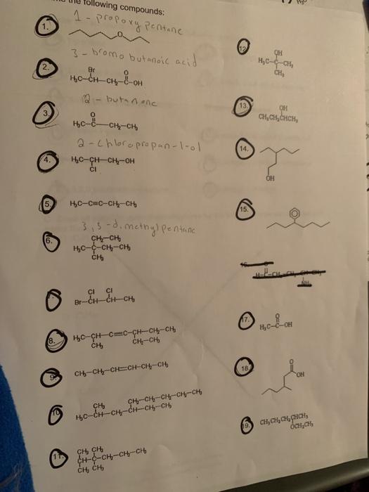 Solved B. Draw the structural formulas for the following | Chegg.com