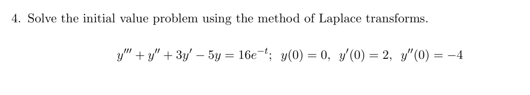 Solved Solve the initial value problem using the method of | Chegg.com
