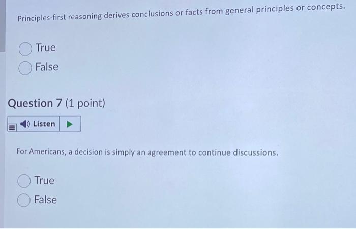 Solved Principles-first reasoning derives conclusions or | Chegg.com