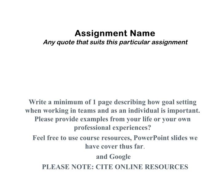 Assignment Name Any quote that suits this particular | Chegg.com