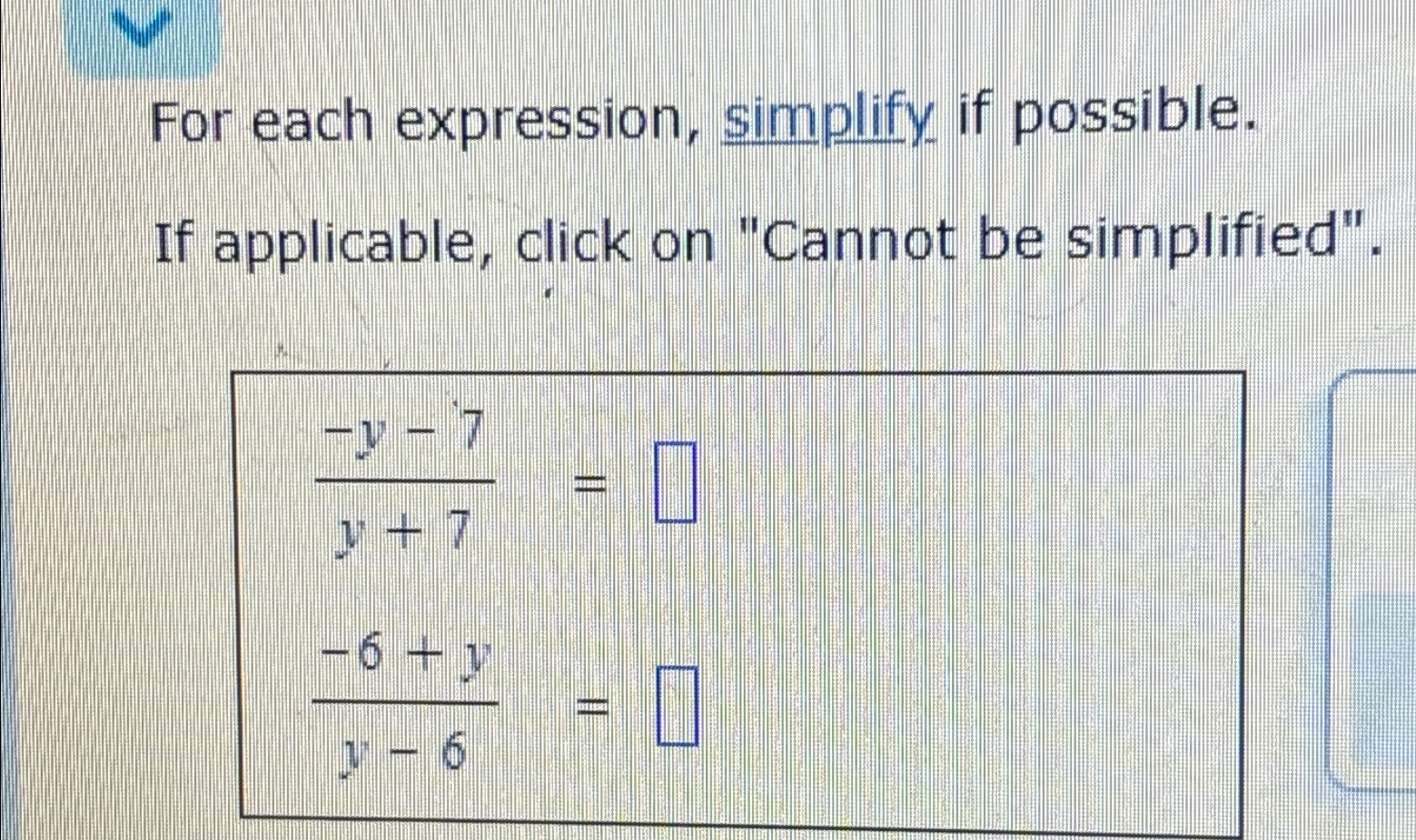 Solved For each expression, simplify if possible.If | Chegg.com