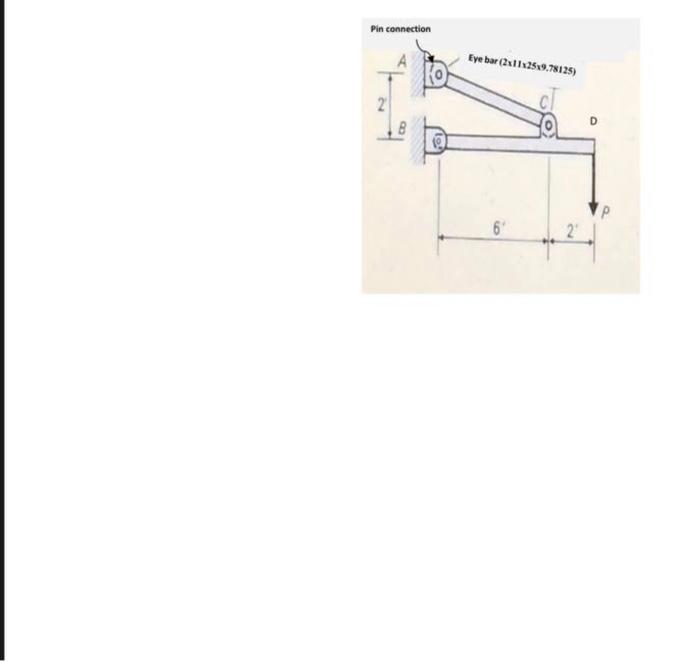 Solved 1- Check the adequacy of eye bar (2x11x25x9.78125) to | Chegg.com