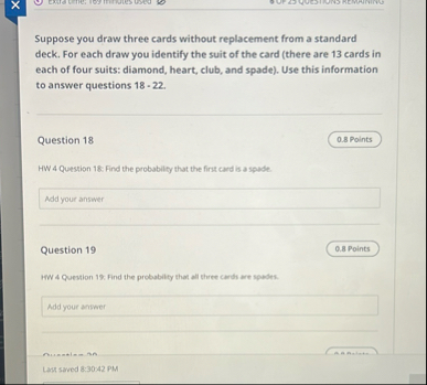 Solved Suppose you draw three cards without replacement from | Chegg.com