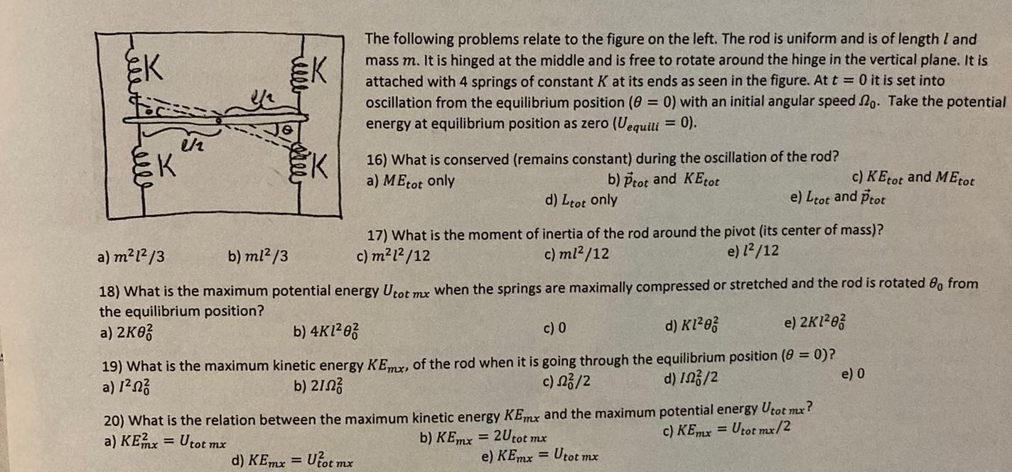 Solved The following problems relate to the figure on the | Chegg.com
