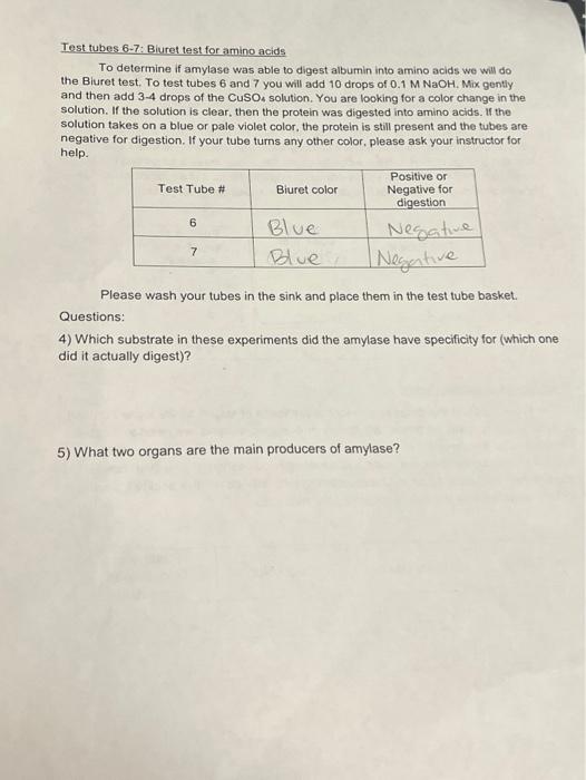 Solved 4) Which substrate in these experiments did the | Chegg.com