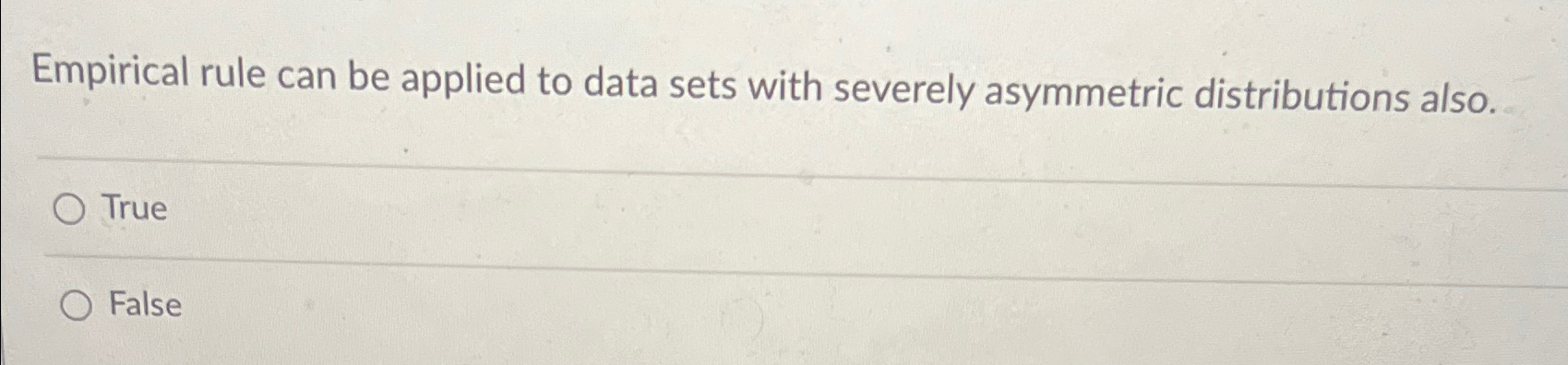 Solved Empirical rule can be applied to data sets with | Chegg.com
