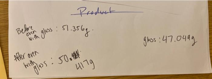 Solved B. Calculation of Percent Yield Molecular Formula | Chegg.com