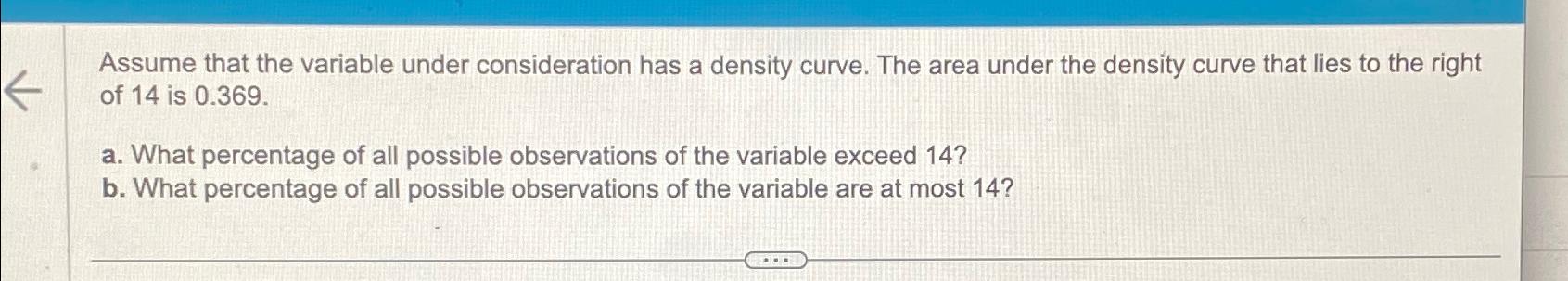 Solved Assume that the variable under consideration has a | Chegg.com