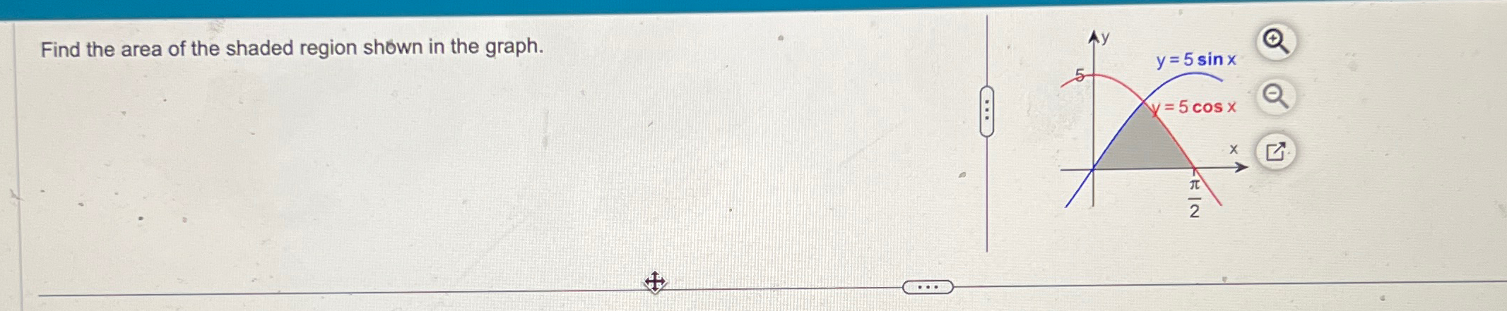Solved Find the area of the shaded region shown in the | Chegg.com