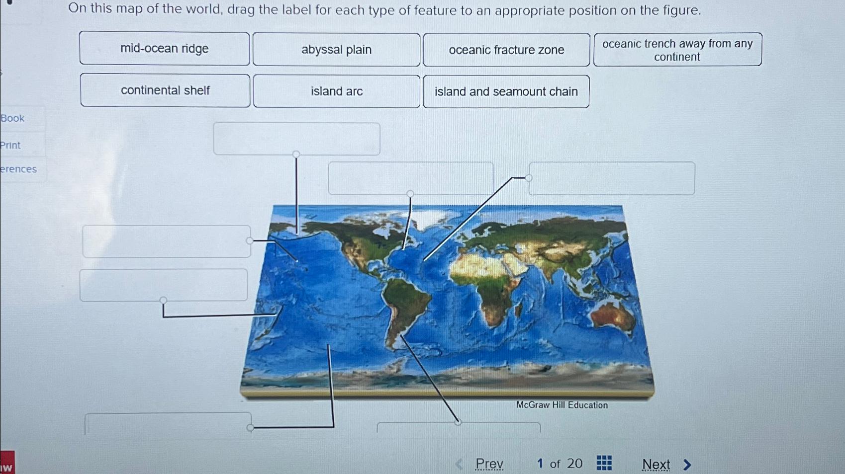 Solved On this map of the world, drag the label for each | Chegg.com