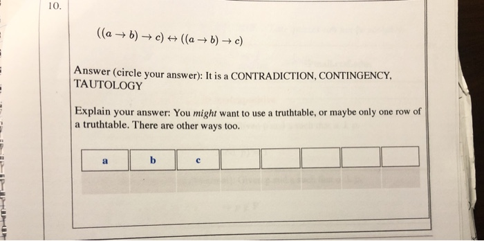 Solved (a + b) c) + ((a+b) + c) Answer (circle your answer): | Chegg.com