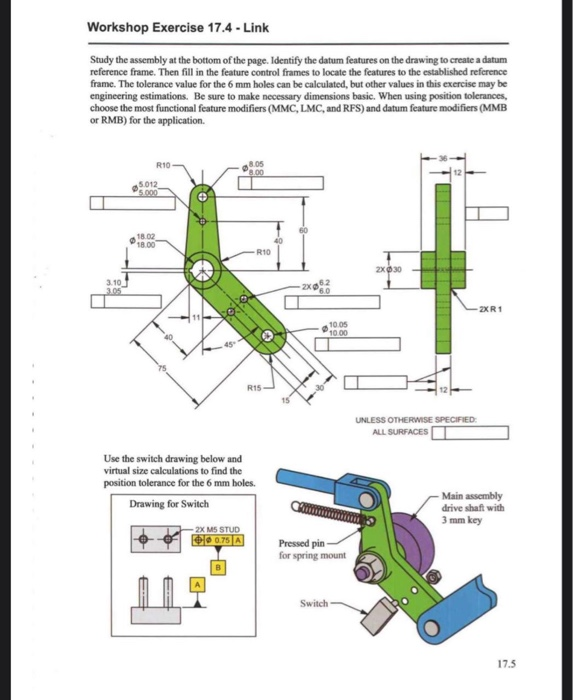 Solved Workshop Exercise 17.4 - Link Study the assembly at | Chegg.com