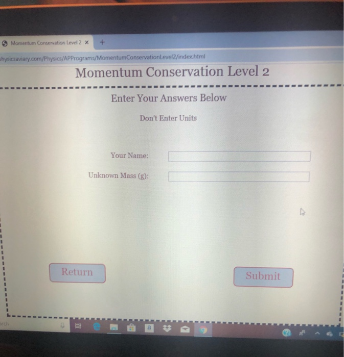 Solved Momentum Conservation Level 2 X | Chegg.com
