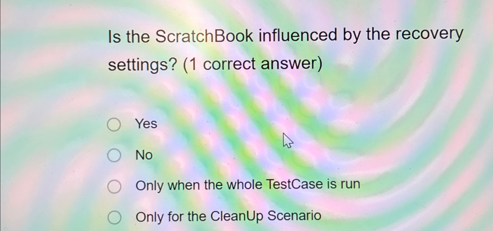 Solved Is the ScratchBook influenced by the recovery | Chegg.com