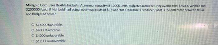 Solved The current controllable margin for Henry Division is | Chegg.com