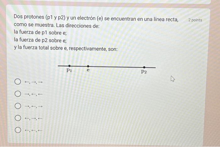 Two protons (p1 and p2) and one electron (e) lie in a | Chegg.com