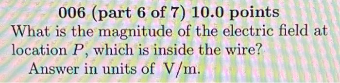 Solved 001 (part 1 of 7) 10.0 points In the figure below of | Chegg.com