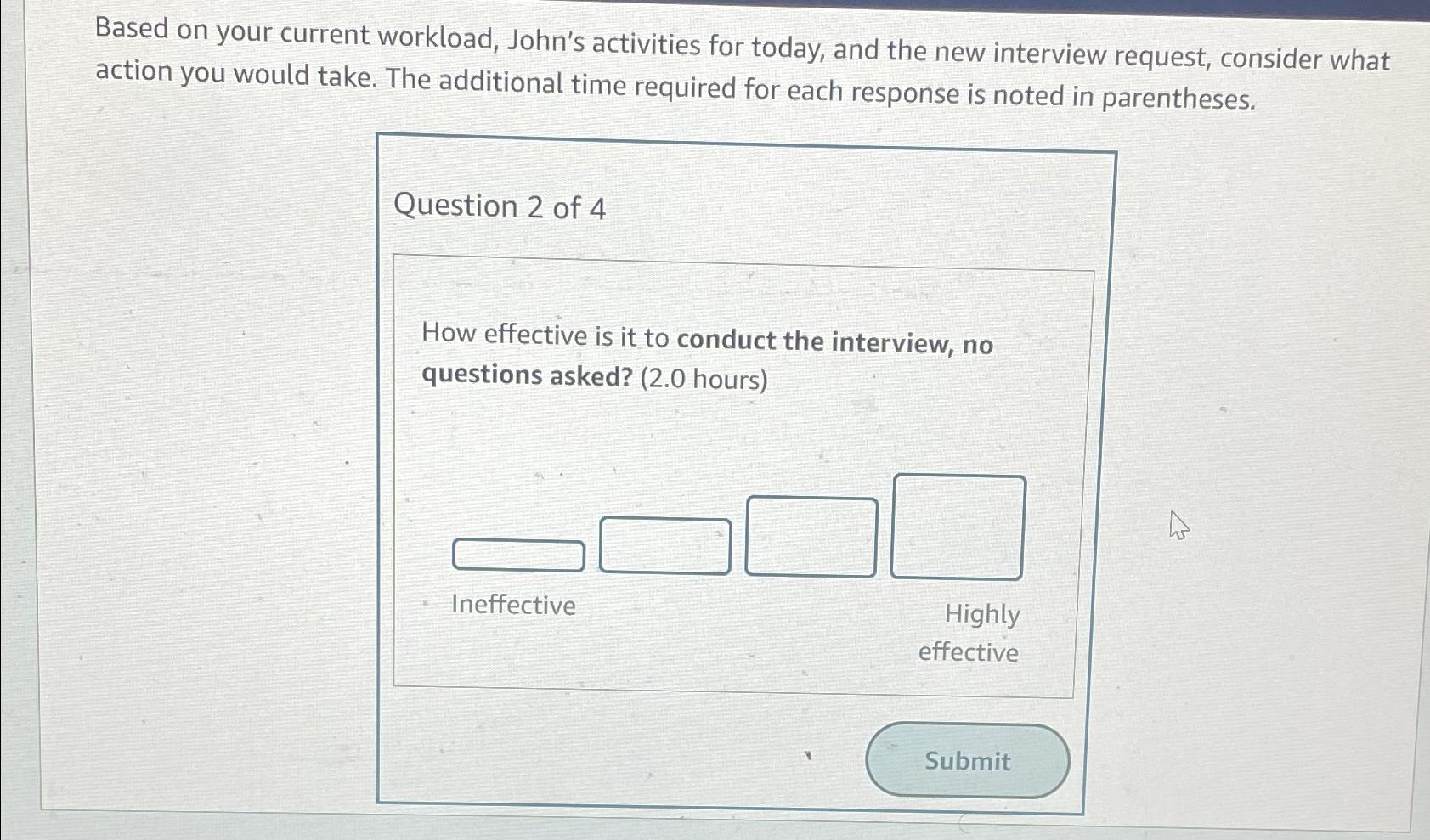 Solved Based on your current workload, John's activities for | Chegg.com