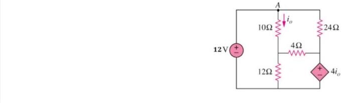 Solved Use mesh analysis method find i0 in the | Chegg.com