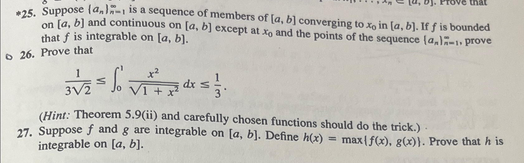 Solved *25. ﻿Suppose {an}n=1∞ ﻿is a sequence of members of | Chegg.com