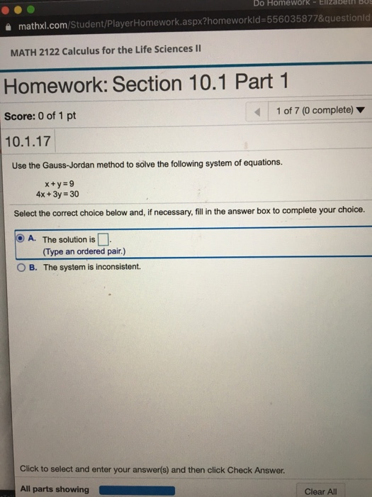 Solved Do Homework mathxl.com/Student/Player | Chegg.com